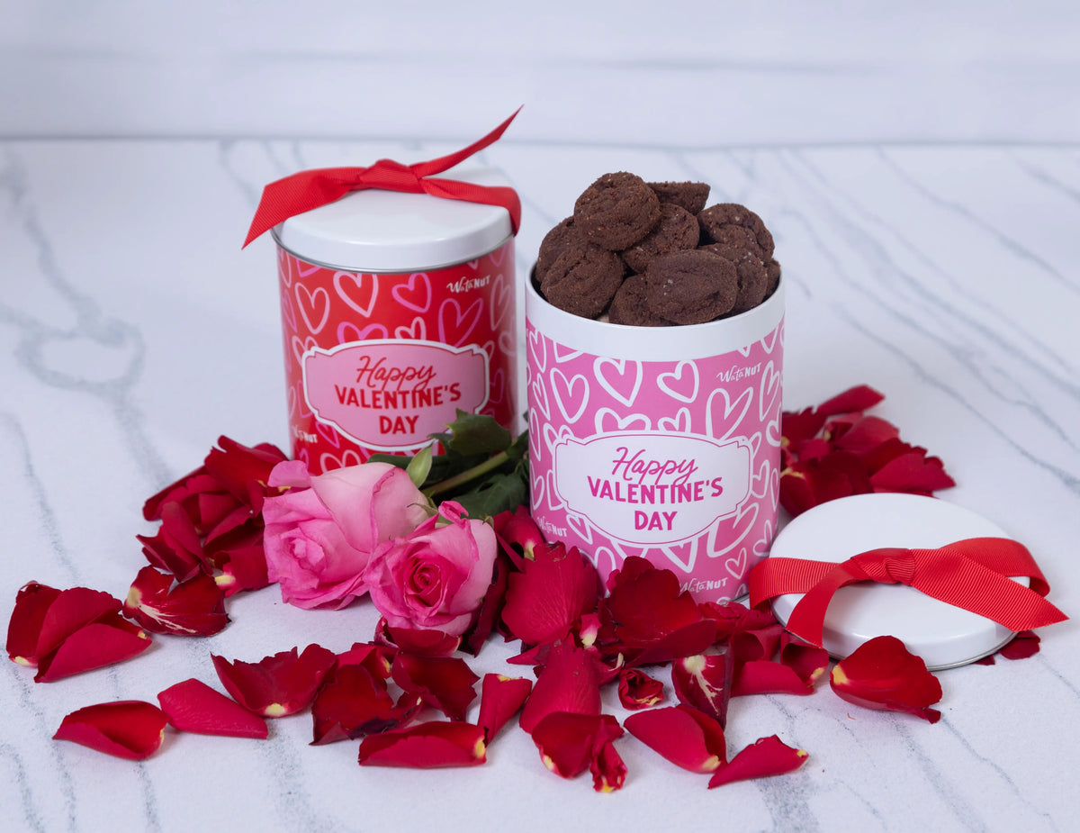 Valentine's Day Tin: Gourmet Nuts or Cookies | Watanut